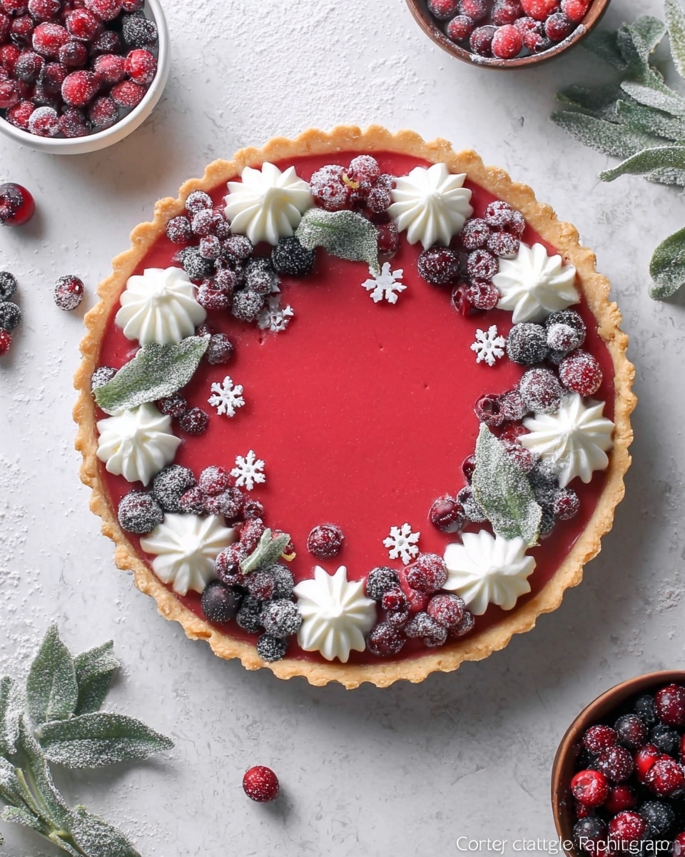 Cranberry Custard Pie Recipe - Irresistible Holiday Dessert