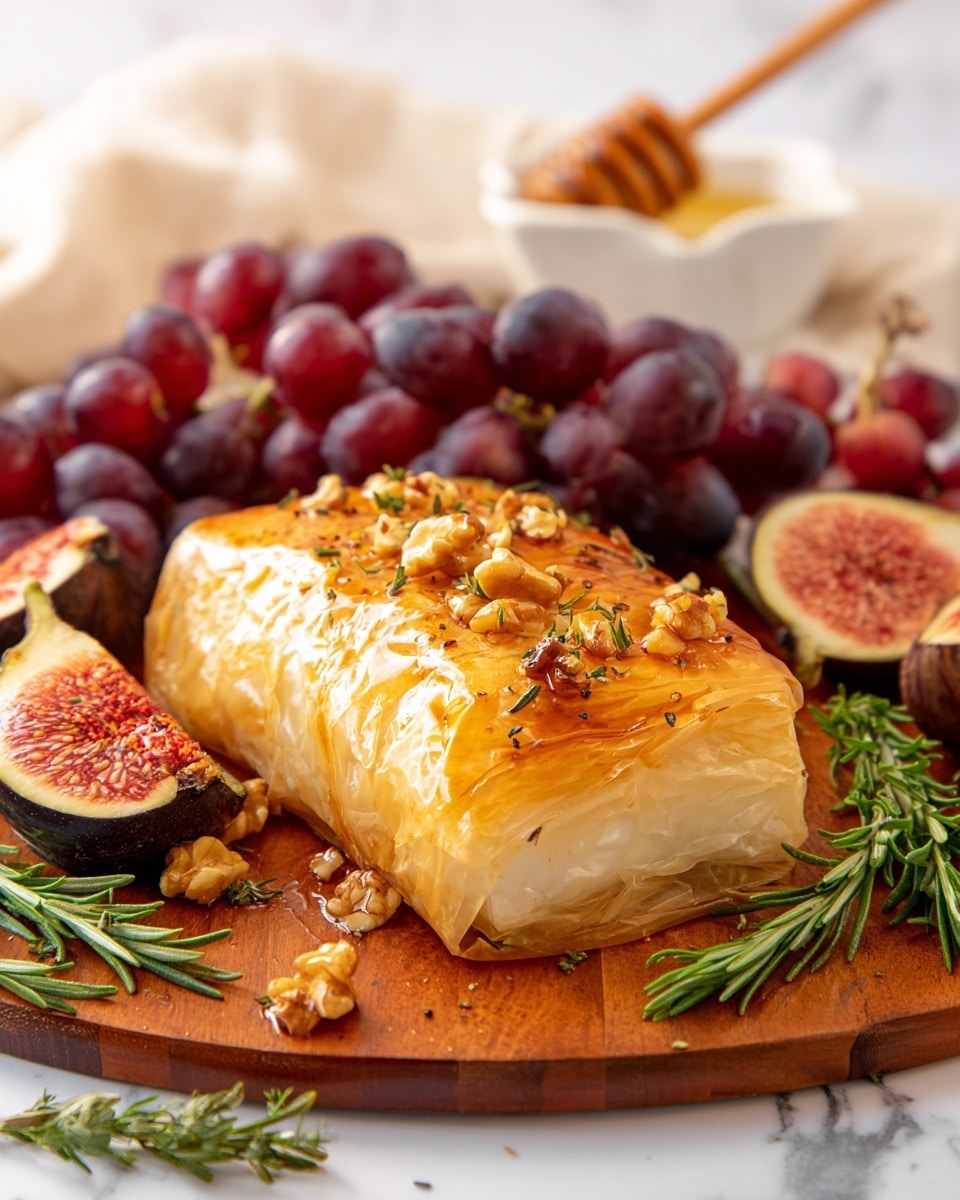 Phyllo-Wrapped Baked Feta Appetizer with Walnuts | Elegant & Tasty